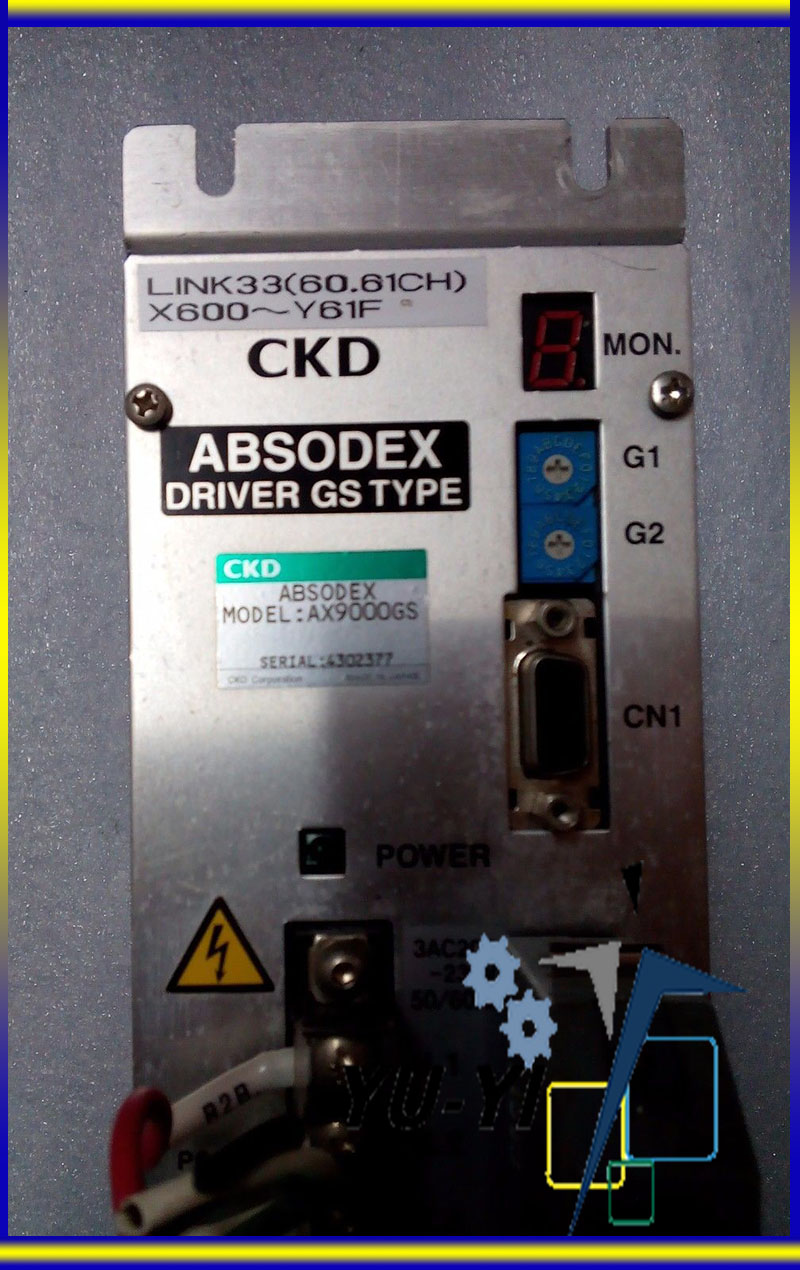 CKD ABSODEX SERVO DRIVER AX9000GS - PLC DCS SERVO Control MOTOR POWER SUPPLY IPC ROBOT